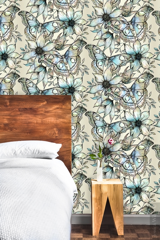 Atlas Moth Bed Head VISUAL_JESS WILDE | Jessica Wilde Design