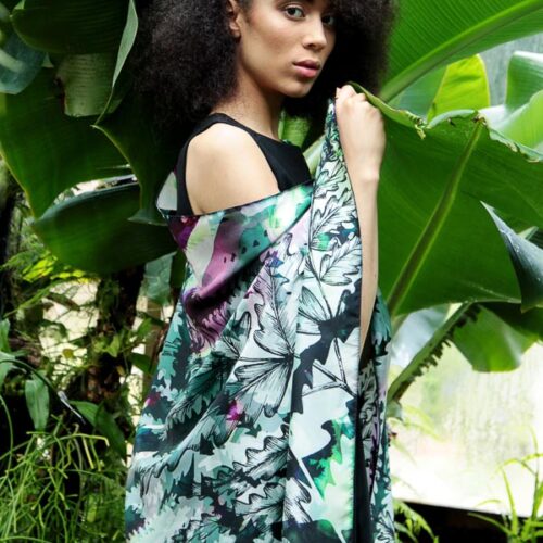 Luxury Botanical Silk Scarves