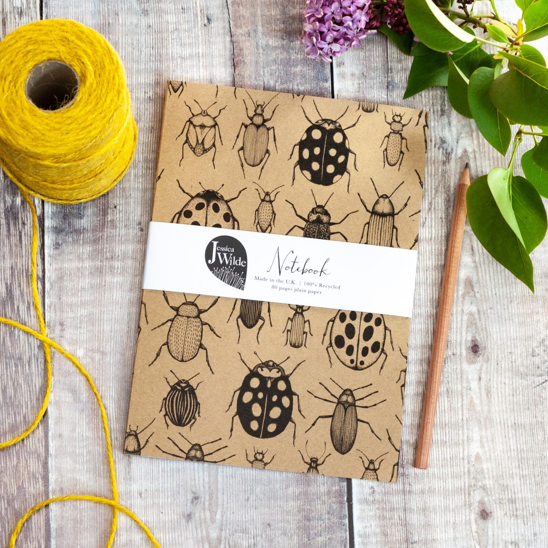 I Like Big Bugs A5 Recycled Notebook